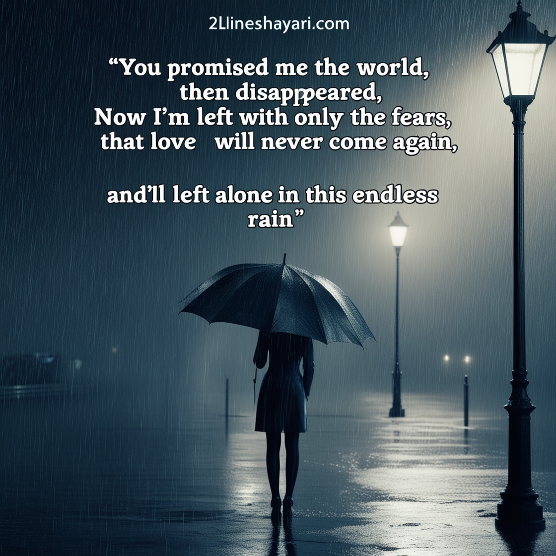 Best Two Line Sad Shayari in English – Emotional Shayari